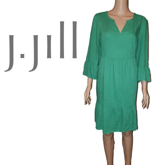 J. Jill | Dresses | J Jill Jardin Dress Nwot Green Med | Poshmark
